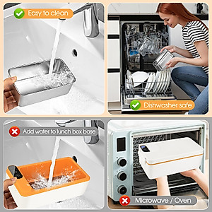 Keweis Cordless Electric Lunch Box Food Heater, Battery Powered Heated Lunch Box Food Warmer for Adults, Adjustable Heating Warming Time, 1L Self Heating Hot Lunch Boxes with Insulated Bag