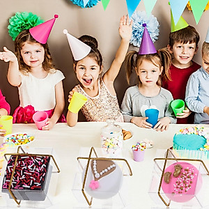 RomanticBaking 100pcs 2.17" × 2.17" × 1.38" Inch Chocolate Covered Mini Cookies Boxes Strawberry Macaron Boxes Clear Bakery Boxes for Gumballs, Pretzel,Browine,Malt Balls,Wedding Favors Party Boxes