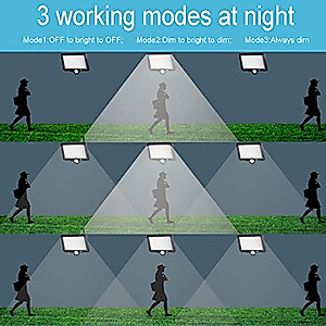 Solar Light Outdoor 56 LED 700Lum Wall Light Solar Security Flood Lights Motion Detector IP65 Waterproof 120° Sensor Angle Solar Powered for Patio Barn Garden Pathway Yard Lawn Balcony(Pack of 1)