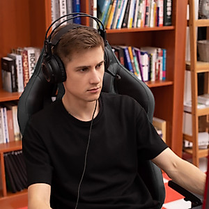 KLIM Esports Gaming Chair with Back & Head Support + Ergonomic Computer Chair with Adjustable Armrests + PU Leather + Very Robust Gamer Chair for Adults + New Version Office Chair + Black…