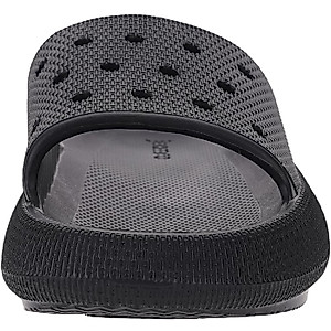 Joomra Womens Slides Cushioned for Mens Quick Drying Shower Foam Thick Pillow Slippers DIY House Shoes Pool Beach Spa Home Garden Sandals Male Sandalias All Black Size 40-41