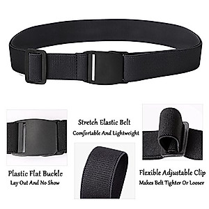 JASGOOD Womens Invisible Belt Comfortable Elastic Adjustable No Show Web Belt for Women or Men