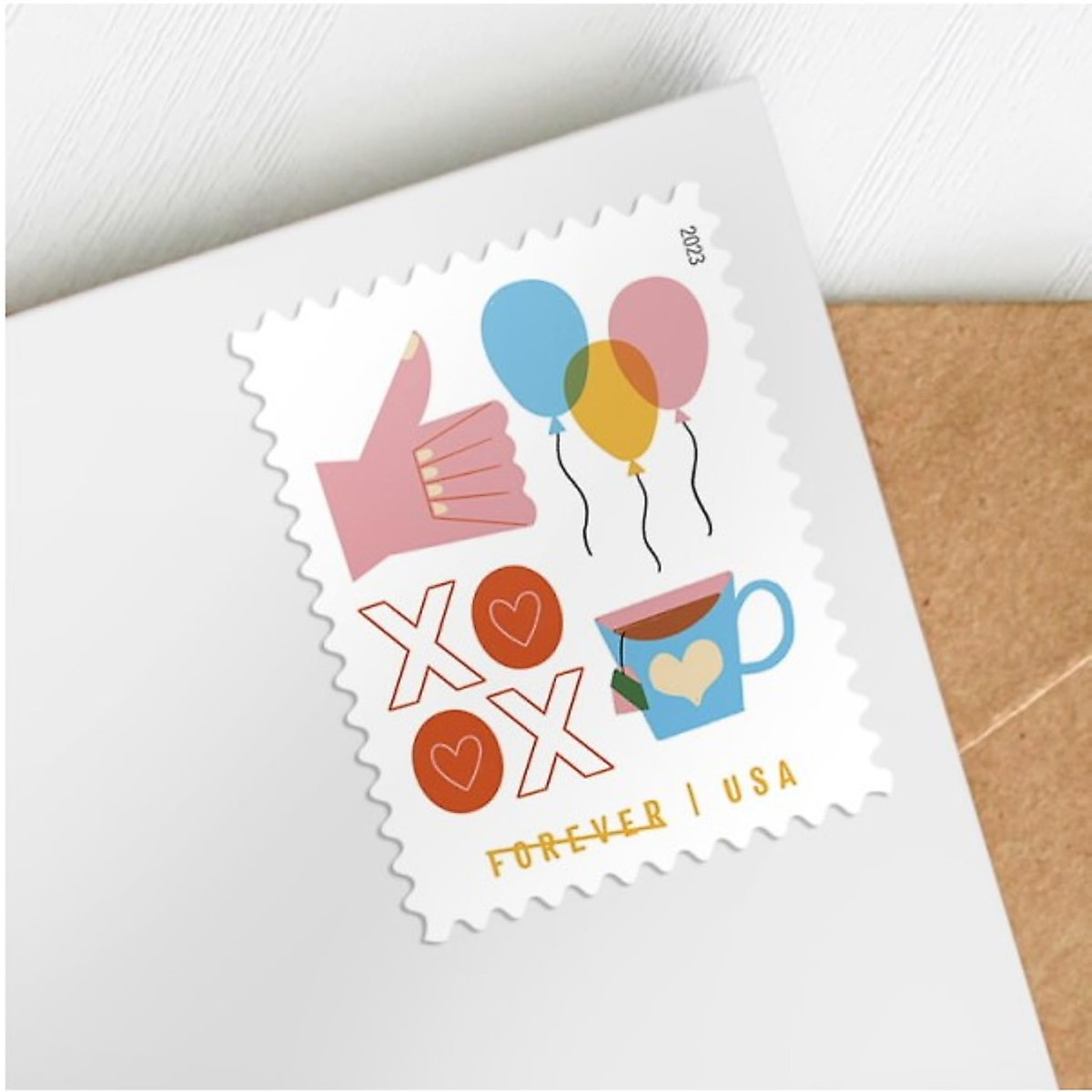 Thinking of You (2 Sheets of 20) First-Class Mail Forever Postage Stamps 2023 Scott 5803-5807