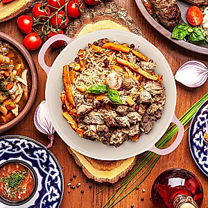 Kitchen Essential 6-Piece Retro Pot Set with Lid, Healthy Cooking Nonstick Ceramic Coating Casserole, Made in Korea