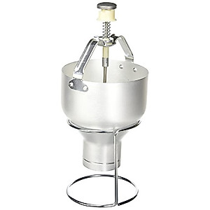 New Star Foodservice 37463 Commercial Grade Aluminum Pancake Dispenser with Stand, Silver