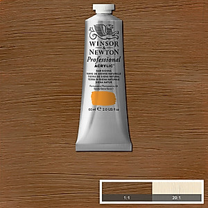 Winsor & Newton Professional Acrylic Paint, 60ml (2-oz) Tube, Raw Sienna