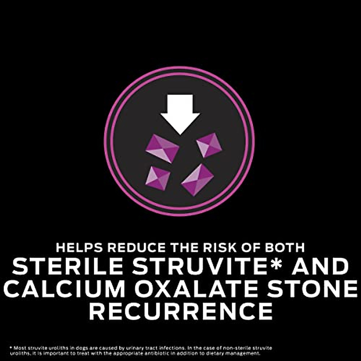 Purina Pro Plan Veterinary Diets UR Urinary Ox/St Canine Formula Dog Food Dry Kibble - 25 lb. Bag