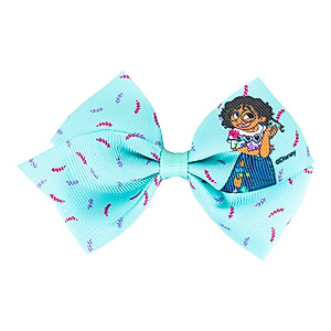 Disney Encanto Bow Bundle 7 Pcs 4 Inch Bundle - Hair Bows for Girls - Different Encanto Image on Each Clip - Alligator Clip - Ages 3+ Hair Accessories Bows for Girls