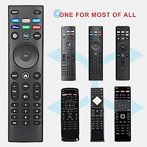 Universal Remote Control XRT140 for VIZIO Smart TV Remote Replacement XRT136 Smartcast D-Series E-Series M-Series P/PX-Series V-Series