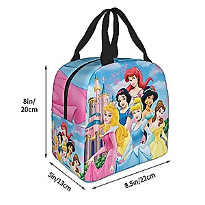 INIVERSITY Cartoon Lunch Box For Girls Kids School Lunch Bag Reusable Insulated Portable Leakproof Tote Bag High Capacity Cooler Bags For Women Picnic Travel Work