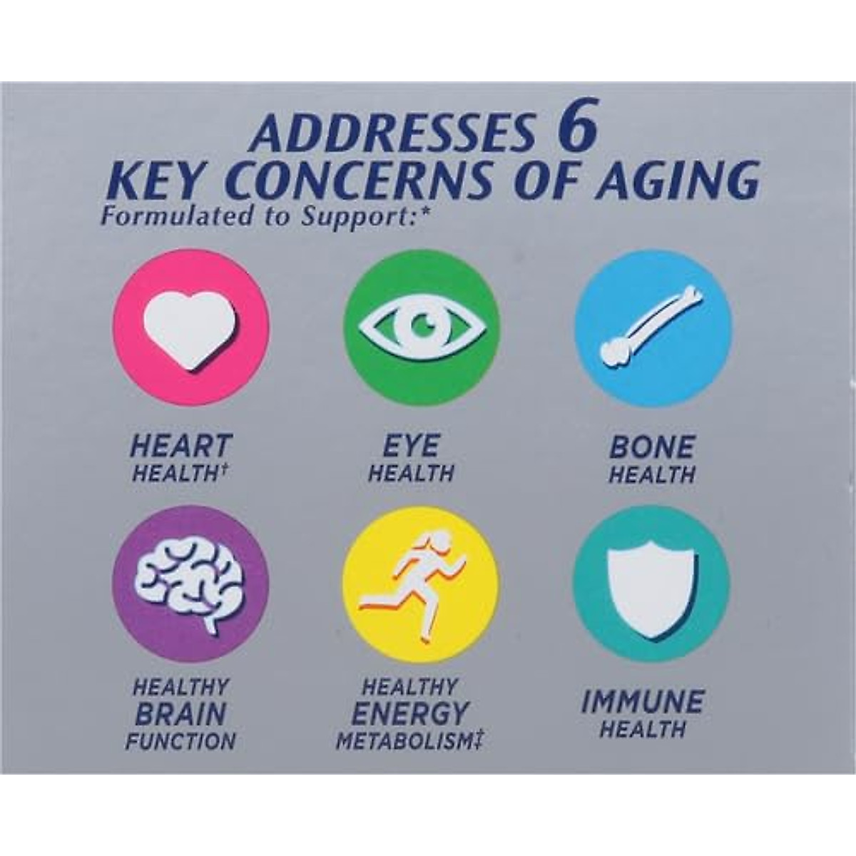 ONE A DAY Women’s 50+ Healthy Advantage Multivitamins, Supplement with Vitamins A, C, E, B1, B2, B6, B12, D and Calcium, Tablet, 65 Count