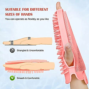 Silicone Body Scrubber for Use in Shower: Silicone Loofah for Men Women with Two Sides - Body Exfoliator Brush for Massage and Foam