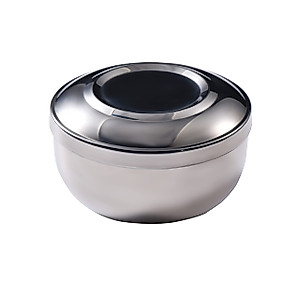 SEJONG COOK 2 Pairs KoreanStyle Double Wall Rice Bowl with High Strength Stainless Steel, Food Grade Stainless, Rice Bowl for Family, Korean Restaurant, Catering, Food Prep (2 Set)