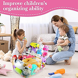 Stuffed Animal Bean Bag Chair Cover: Clear Waterproof Stuffable Beanbag Chair Cover - Creative PVC Plush Toys Storage Used for Organizing Soft Stuff Plush Dolls