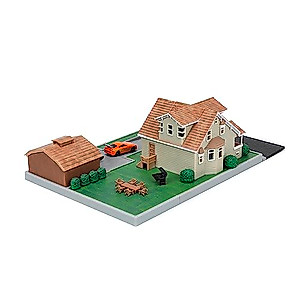 Jada -Toretto's Fast & Furious Garage House, Diorama Playset, Includes Two Nano Vehicles, Collectables (253203081)
