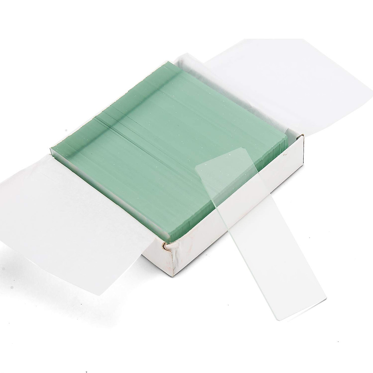 Swift Microscope Slides Kit with 72 Pre-Cleaned Blank Slides and 100 Glass Coverslips, Ground Edges