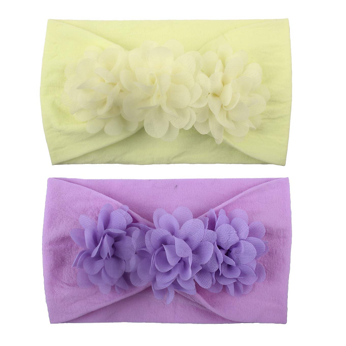 WZT Stretchy Knot Nylon Baby Headbands For Newborn Baby Girls Infant Toddlers Kids Bows Child Hair Accessories