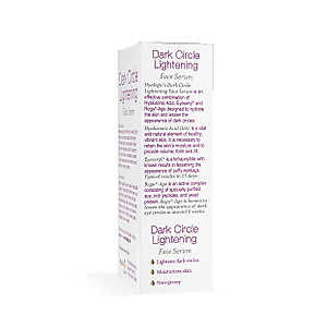 Hyalogic Dark Circle Lightening Face Serum - Treat Under Eye Dark Circles w/Hyaluronic Acid, Eveseryl & Regu-Age - Soothe, Nourish & Rejuvenate Skin - 1oz