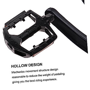 Kisangel 2 Pairs Accessories for Bikes Travel Accessories Bike Accessories for Kids Cycle Pedals Bike Pedals with Straps Bike Pedals Repair Pedal for Bicycle Aluminium Alloy Pedal Ball BMX