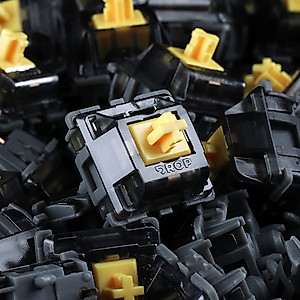 DROP Holy Panda X Mechanical Keyboard Switches - Plate Mount Quiet & Tactile Switches, Cherry MX Style, 65g, (35 PCS, 3-Pin)