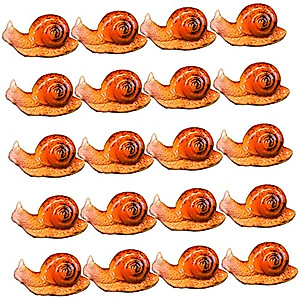 ARTIBETTER 40 Pcs Micro Landscape Snail Elephant Gifts Anniversary Snail Garden Statue Elephants Snail Terrarium Mini Flower Pots Mini Snail Ornaments Small Snail Miniature Micro Scene Resin