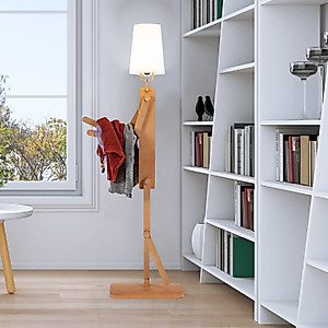 lamfurart Floor Lamp,Art Style Wood Floor Lamp , Creative Humanoid Large Floor Lamp as a Gift, Changeable Shape Floor Lamps for Living Room, Kids Room, Bedroom, Study & Office Room