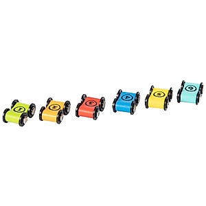 Fat Brain Toys Zigzag Racetrack - Number-Learning Car Tower for Preschoolers