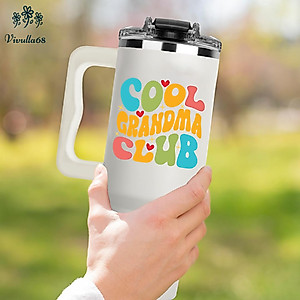 Mothers Day Gifts for Grandma, Cool Grandma Club Tumbler 40Oz - Grandmother Coffee Mugs, Gifts Ideas for Grandmas, Grammy, Granny, Nana, Gigi, Mimi, Mamaw - Grandmother Birthday Gift, Grandmy Cup
