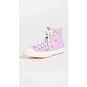 Converse Women's Chuck Taylor All Star Sneakers, Vapor Violet, Purple, Off White, 7.5 Medium US
