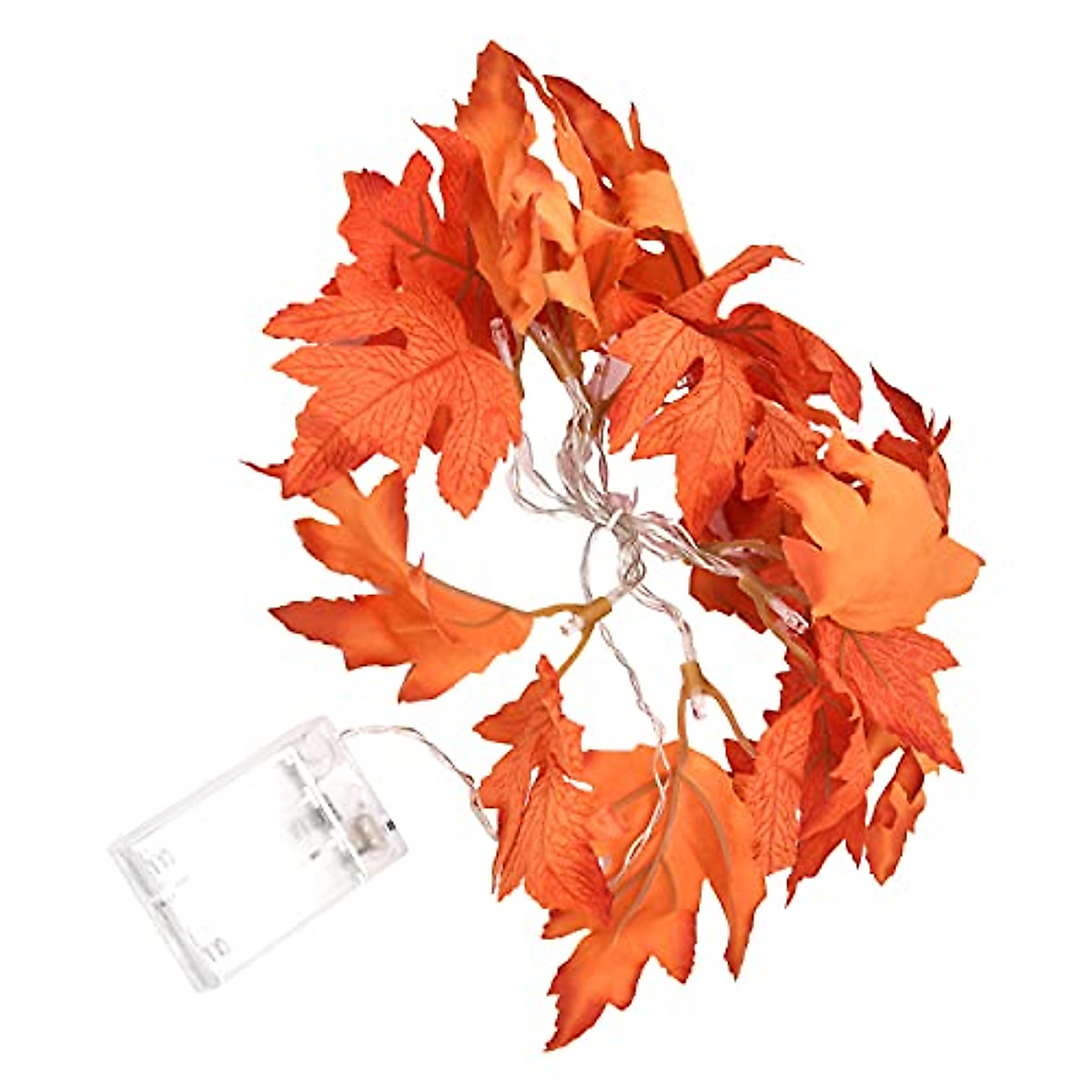 CUTULAMO String Light, Decorative Maple Leaves String Light Vivid Beautiful for Homes Gardens Courtyards Halloween Decoration