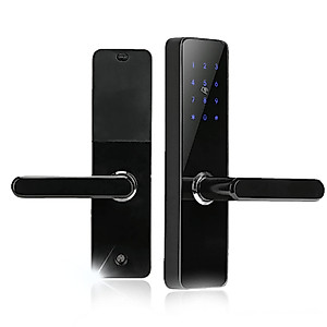 4in1 Keyless Entry Smart Door Lock, Digital Smart Door Lock APP Cards Password Keypad for Amazon for Google Home Voice Control