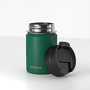 Stainless Steel Tumbler 8.8oz/260ml - Green | Vacuum Insulated, Double Wall, Sweat-proof Sipper Bottle with Lid for Hot and Cold Drinks | Travel Coffee Sports Bottle