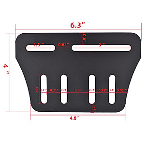 2PCs Bed Frame Modification Plate, Bed Frame Brackets Adapter, Headboard Brackets Connector Attachment Kit to Connect Headboard Footboard