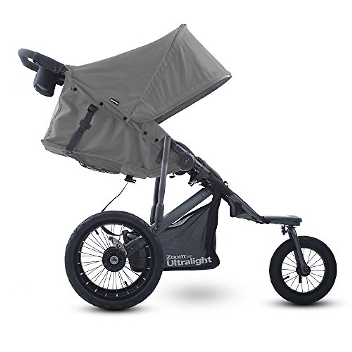Joovy Zoom 360 Ultralight Jogging Stroller, Large Canopy, Lightweight Jogger, Extra Large Air Filled Tires, Charcoal
