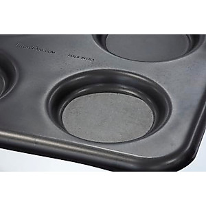 LloydPans Egg Pan, 9.5 x 11 Inch 4-Cavity Round Egg Pan, Pre-Seasoned PSTK