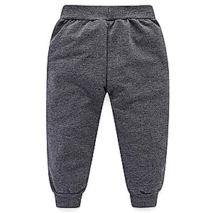 BOMDEALS Cute Valentines Sweatsuit for Toddler Boys - Kids Cartoon Pentacle Dinosaur Printed Long Sleeve Top Pants Outfits(Navy,110,315)