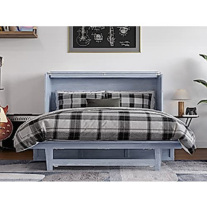 AFI, Northfield Murphy Bed Chest, Queen, Driftwood