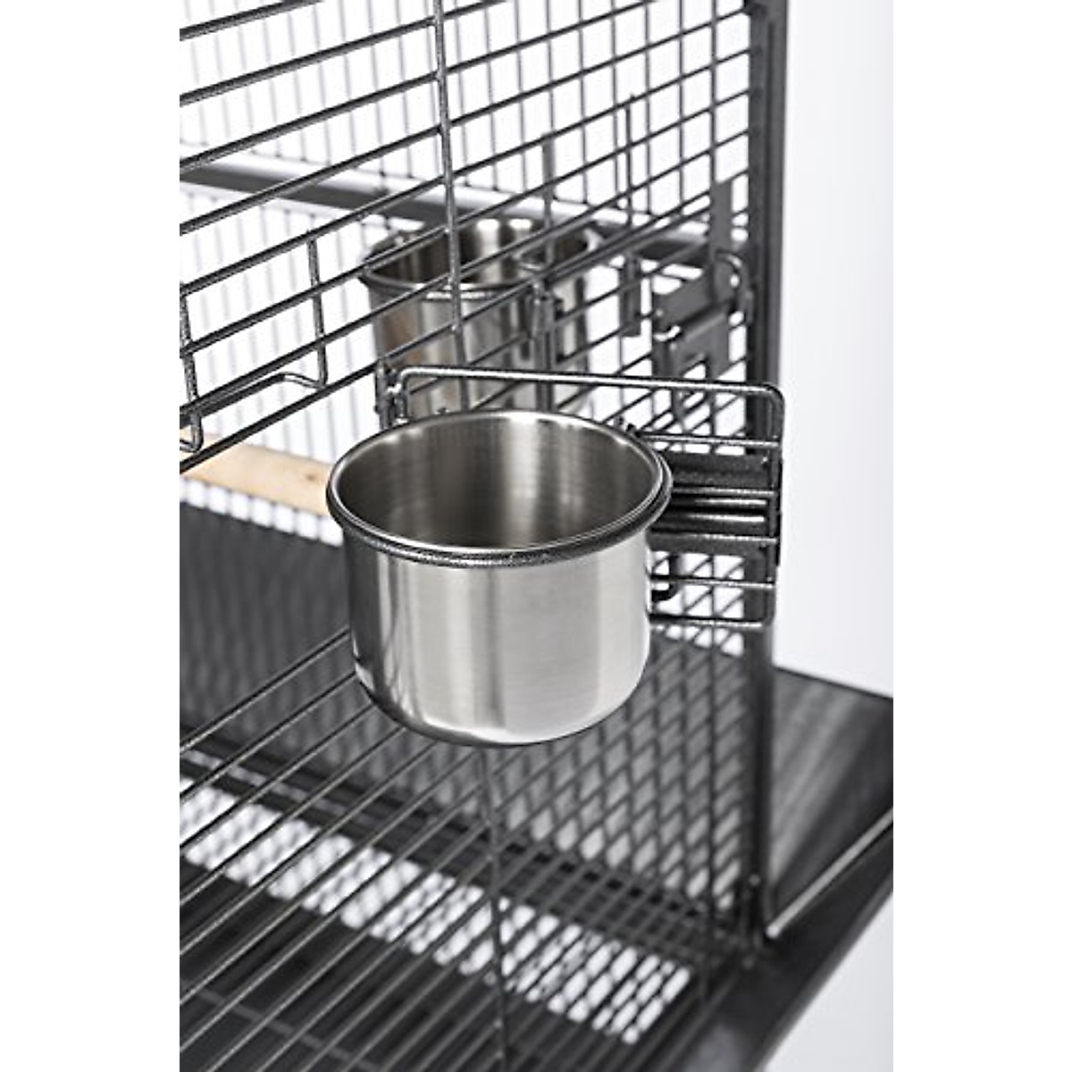 Prevue Pet Products 34531 Hammer Tone Dome Top Bird Cage, Large, Black