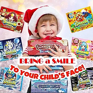 SHOGUN CANDY, 40 Pcs Japanese Snacks and Japanese Candy, Popin Cookin Japanese Snack Box, Kawaii Dagashi Box, (TSUKUYOMI Mystery BOX)