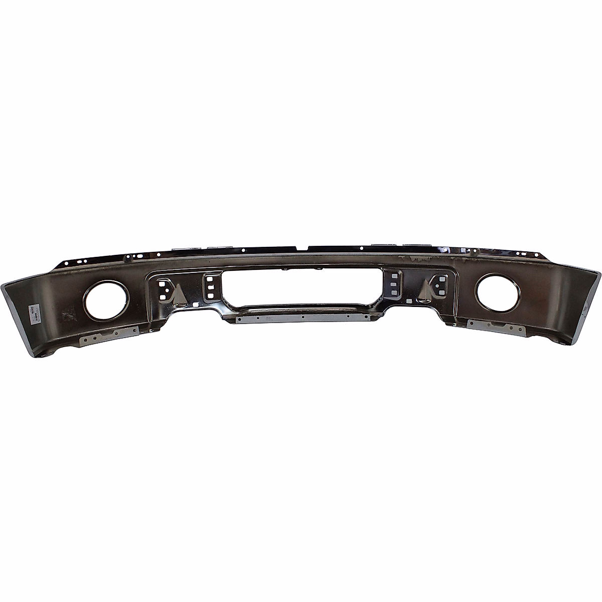 Evan Fischer Front Bumper Compatible with 2009-2014 Ford F-150, Chrome Steel with Fog Light Holes FO1002411