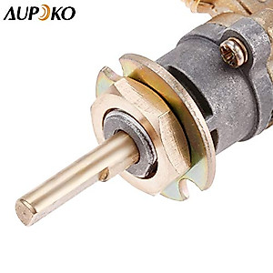 Low Pressure LPG Propane Gas Fireplace Fire Pit Flame Failure Safety Control Valve Kit, with Thermocouple Knob Switch with 5/8''-18UNF Flare Inlet & Outlet Replacement for Gas Grill Heater Fire Pit