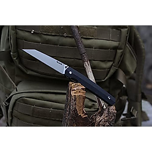 Ruike P865 Pocket Tactical Knife Folding knives 14c28n Stainless Steel Liner Lock Utility Camping Knife Survival 3.58inch Small Mini tool Knife EDC Tools Belt Clip for Men Gift
