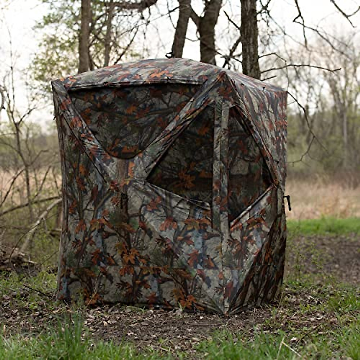 Barronett Blinds PR300BT Prowler 300 Tall Pop-Up Portable Hunting Blind, Woodland Camo, Multi