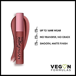 NYX PROFESSIONAL MAKEUP Lip Lingerie XXL Matte Liquid Lipstick - Strip'd Down (Coral Beige)