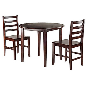 Winsome Clayton, 35.98x35.98x29.16, Walnut, 3 Count