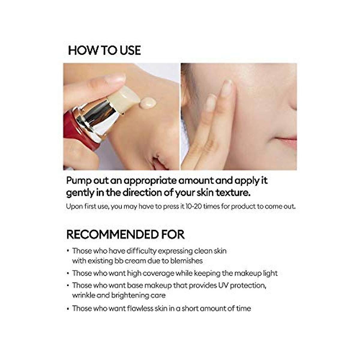 MISSHA M Perfect Cover BB Cream SPF 42 PA+++(#23 Natural Beige), Amazon Code Verified for Authenticity, 50ml, Concealing Blemishes, dark circles, UV Protection