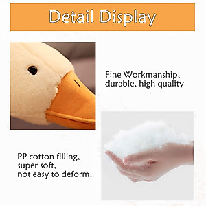 AUCOOMA Soft Plush Goose Stuffed Animals Pillow for Kids Baby, Cute Swan Plushie Toy 16"