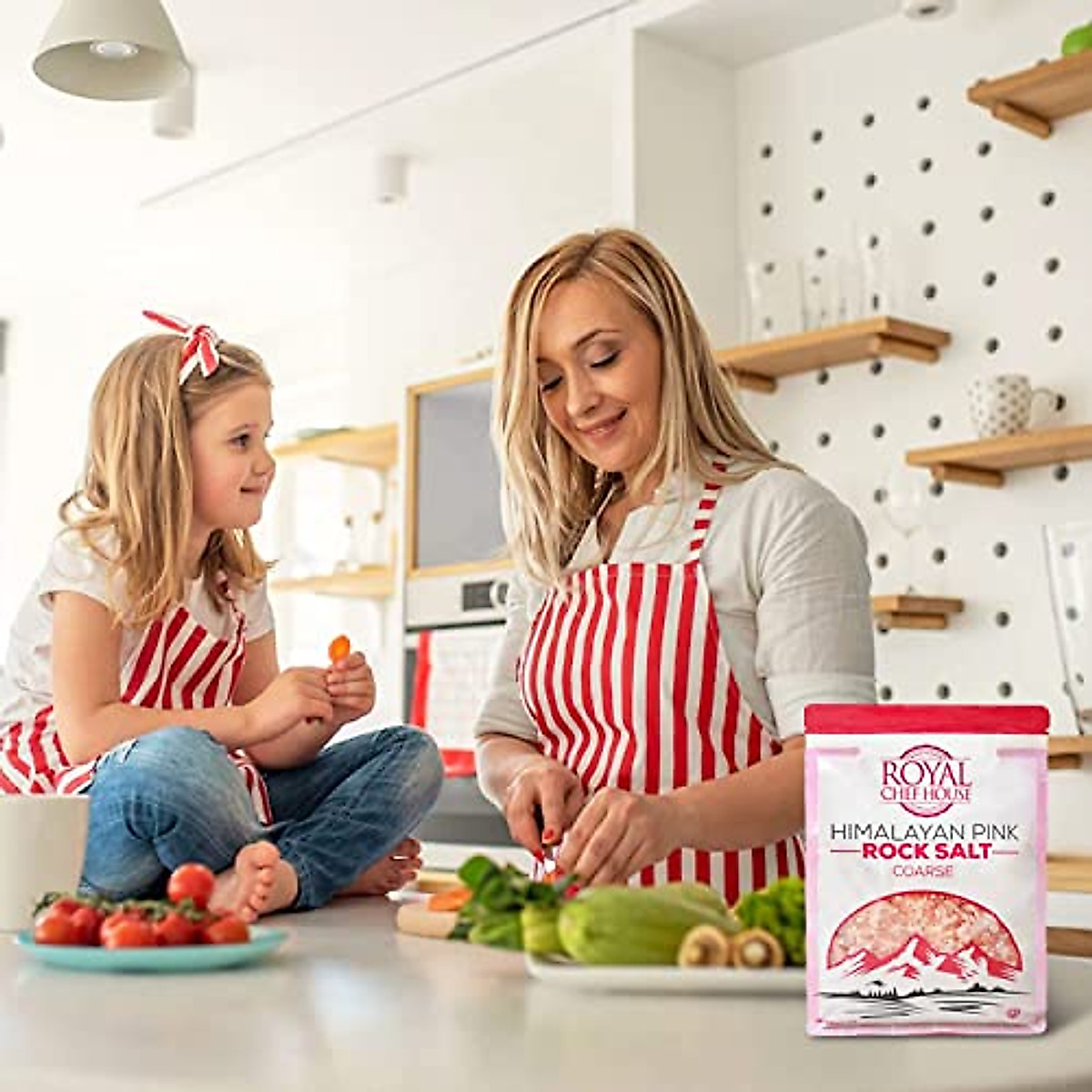 Himalayan Pink Salt 5 lbs Coarse Grain Bulk Bag - Hymalain Pure Gourmet Crystals - Himilian 100% Natural - Contains 84 Minerals -Suitable for Body Bath Scrubs Table Salt Grinder & Salt Mills - Kosher