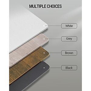 Hzuaneri Bookshelf, Book Shelf, Industrial Bookcase with 2 Hooks, Coner Shelf Storage Organizer for Home Office, Living Room, Bedroom, Kitchen, 6-Tier Rustic Brown BC10701B