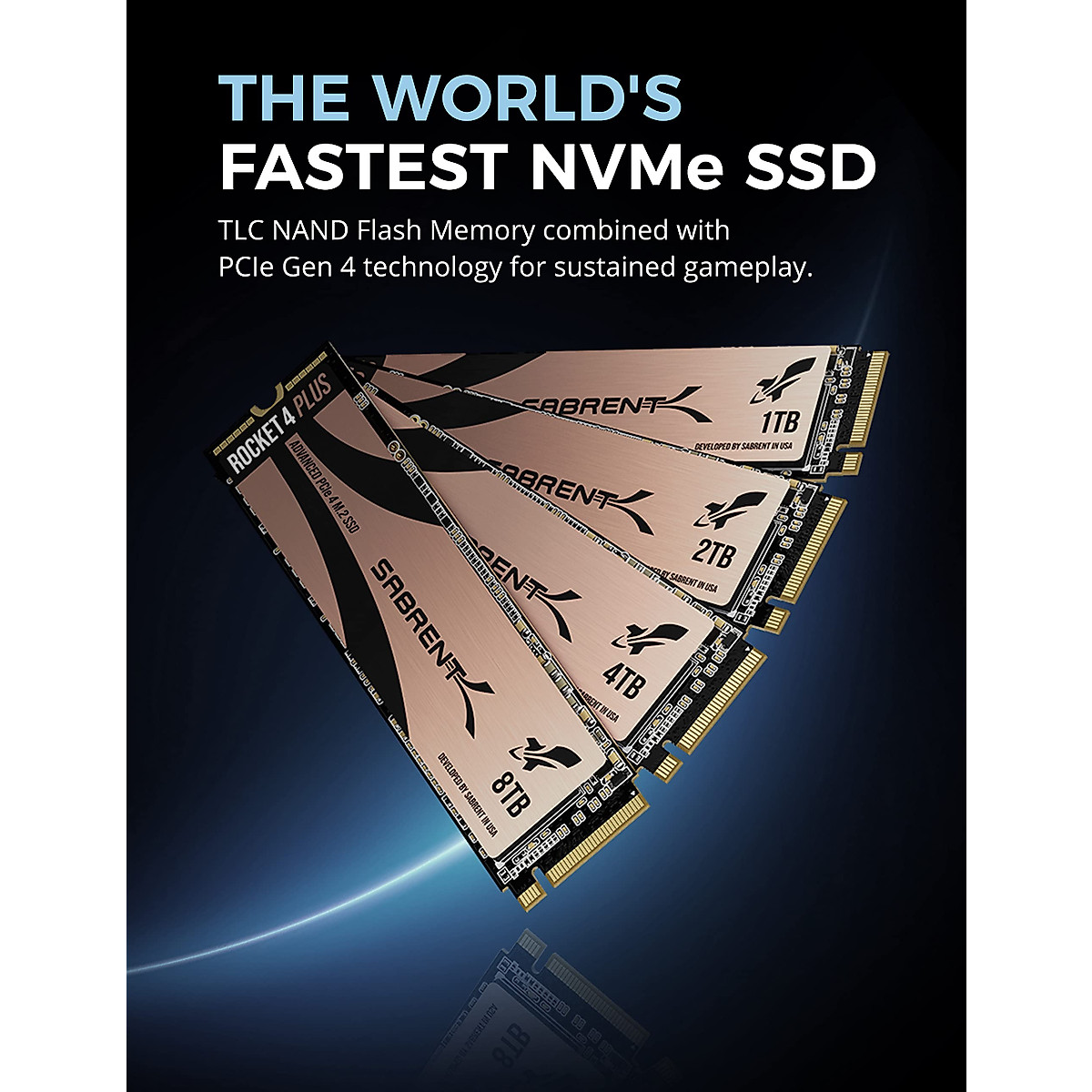 SABRENT 1TB Rocket 4 Plus NVMe 4.0 Gen4 PCIe M.2 Internal Extreme Performance SSD + M.2 NVMe PS5 heatsink (SB-RKT4P-PSHS-1TB)